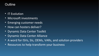 Dynamic datacenter aug09 | PPT
