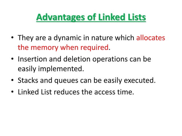 Dynamic data structures | PPTX