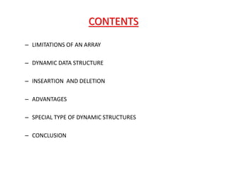 Dynamic data structures | PPTX