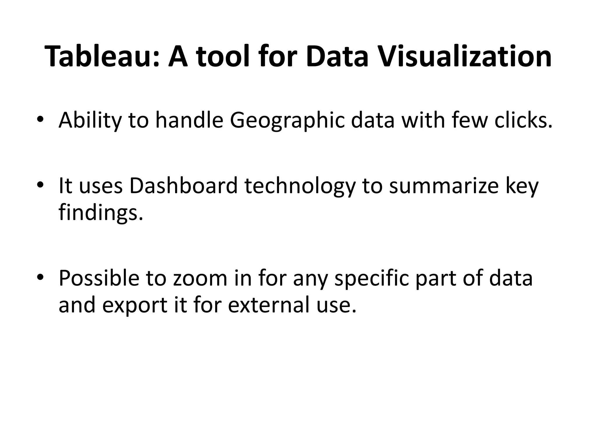 Dynamic Data Visualization with Tableau | PPTX