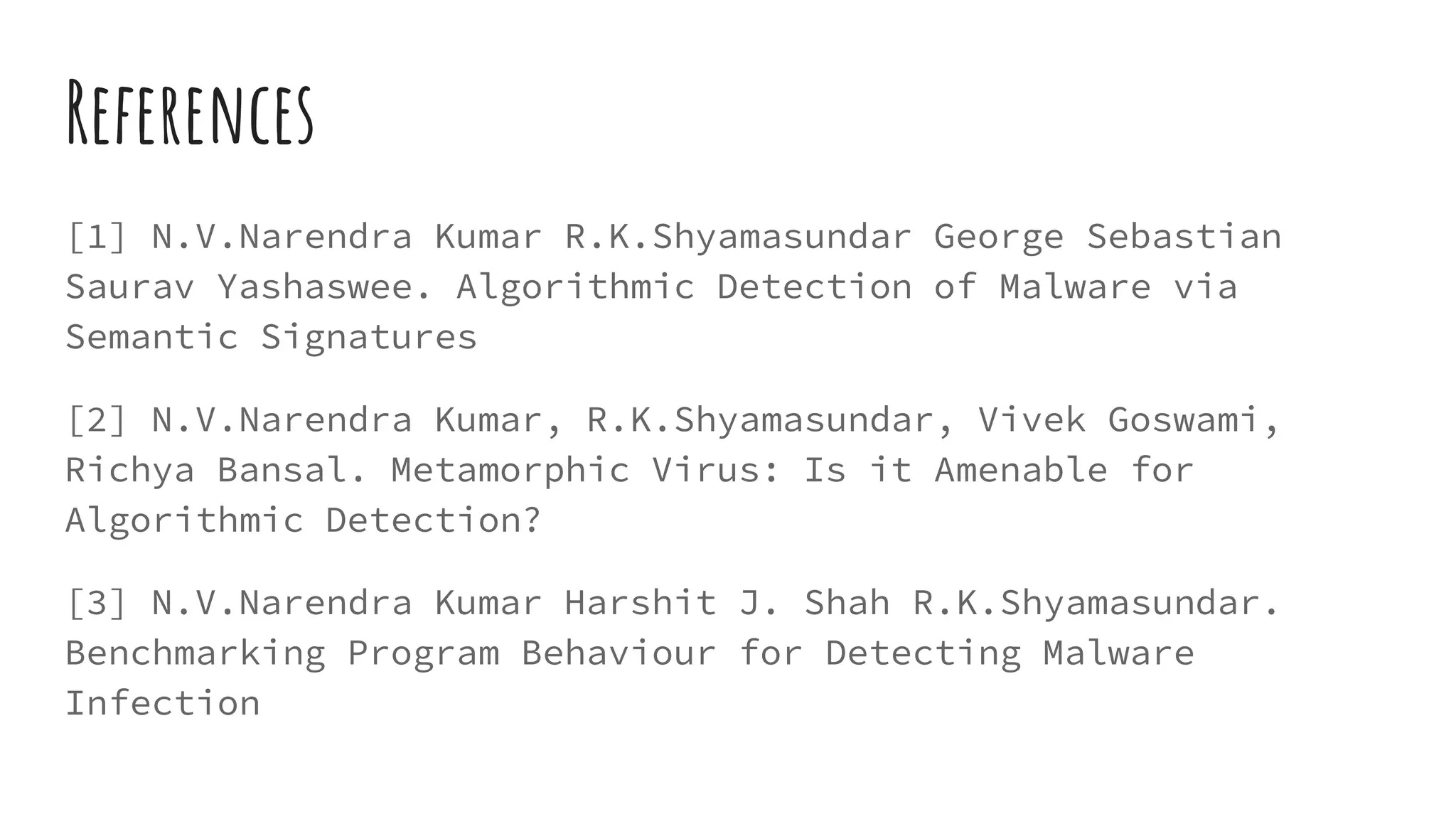 Iitb Btp 2015 Dec Dynamic Detection Of Malware In Android Ospptx
