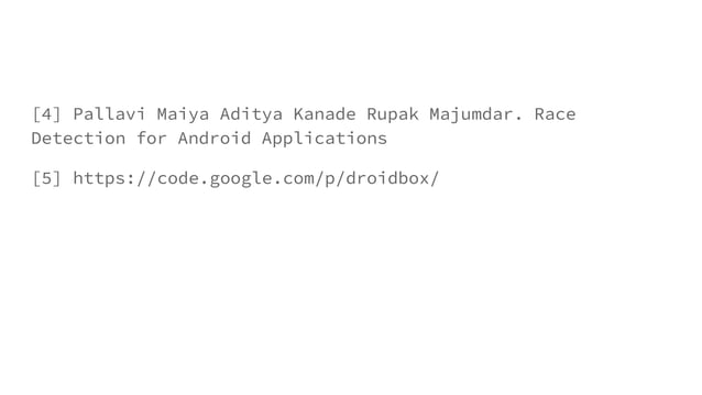 Iitb Btp 2015 Dec Dynamic Detection Of Malware In Android Ospptx
