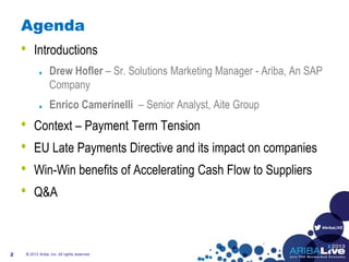 Dynamic Discounting and Late Payments Directive | PPTX