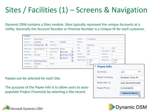 Dynamic DSM Tracking Software Features | PPT