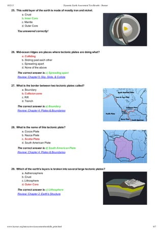 Dynamic earth assessment test results jhomar | PDF