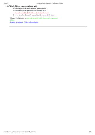 Dynamic earth assessment test results jhomar | PDF