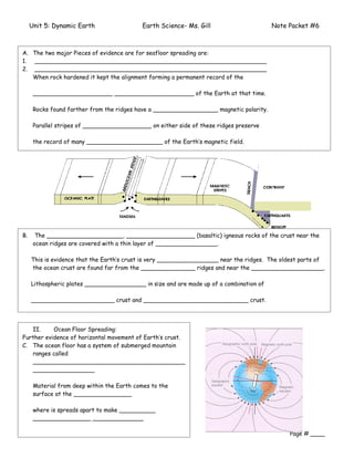 Dynamic Earth Note Packet | DOC