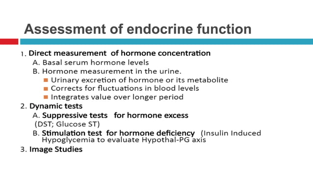 Dynamic endocrine tests | PPTX