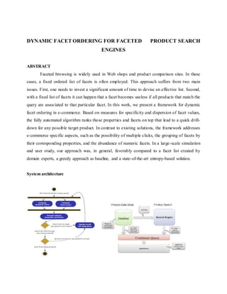 DYNAMIC FACET ORDERING FOR FACETED PRODUCT SEARCH ENGINES | DOCX
