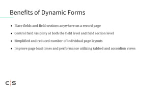 Streamline Page Layouts with Dynamic Forms | PPT
