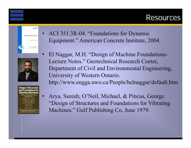 Dynamic foundations presentation | PDF