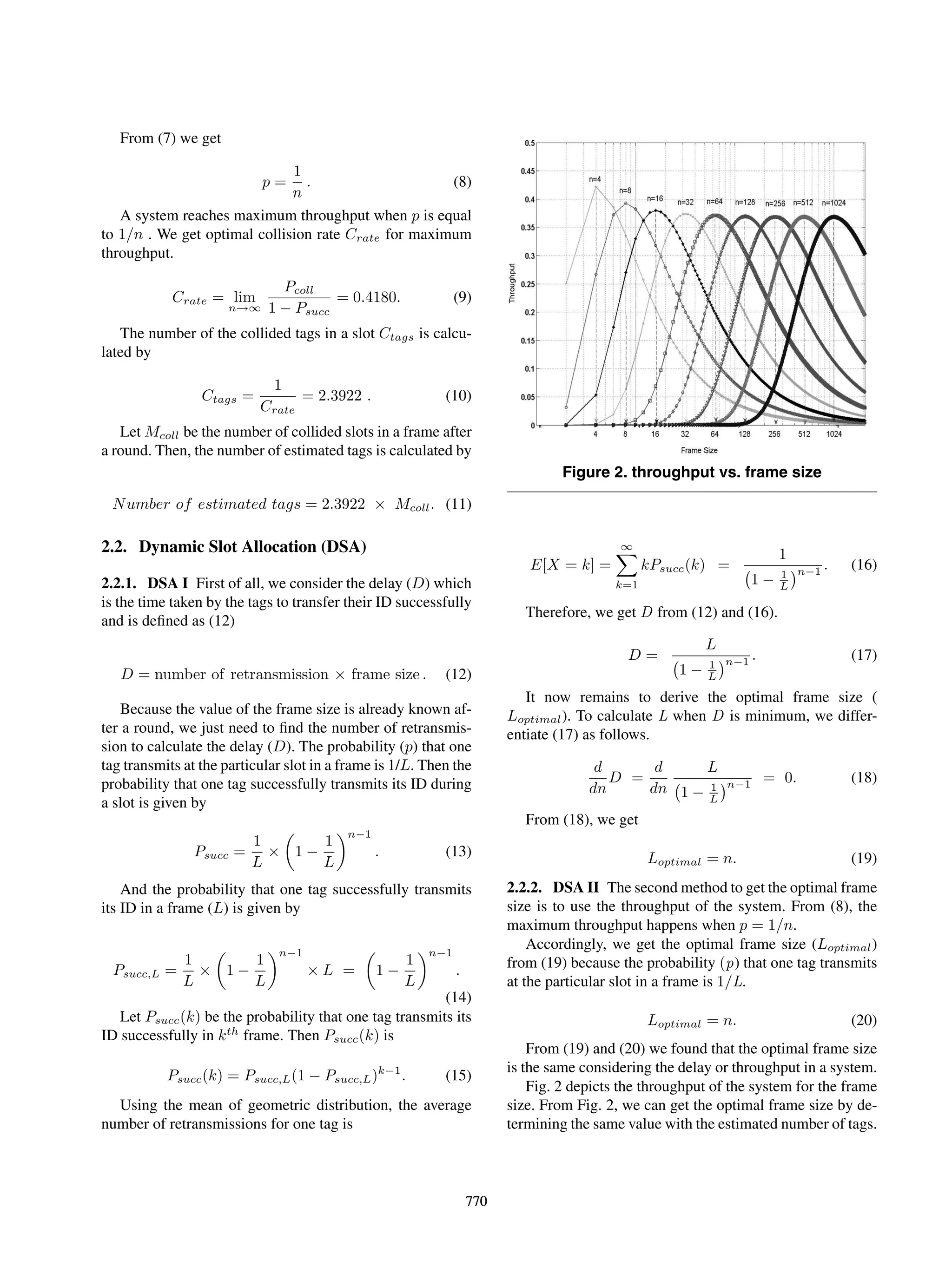 Dynamic Framed Slotted Aloha Algorithms Using Fast Tag Estimation Pdf