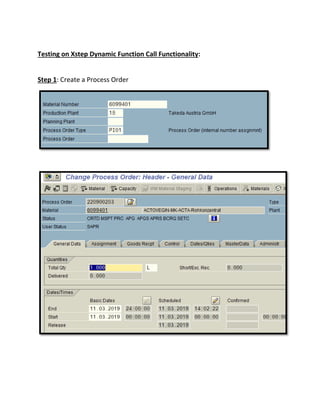 Dynamic Function Call in PI Sheet (XStep) | PDF