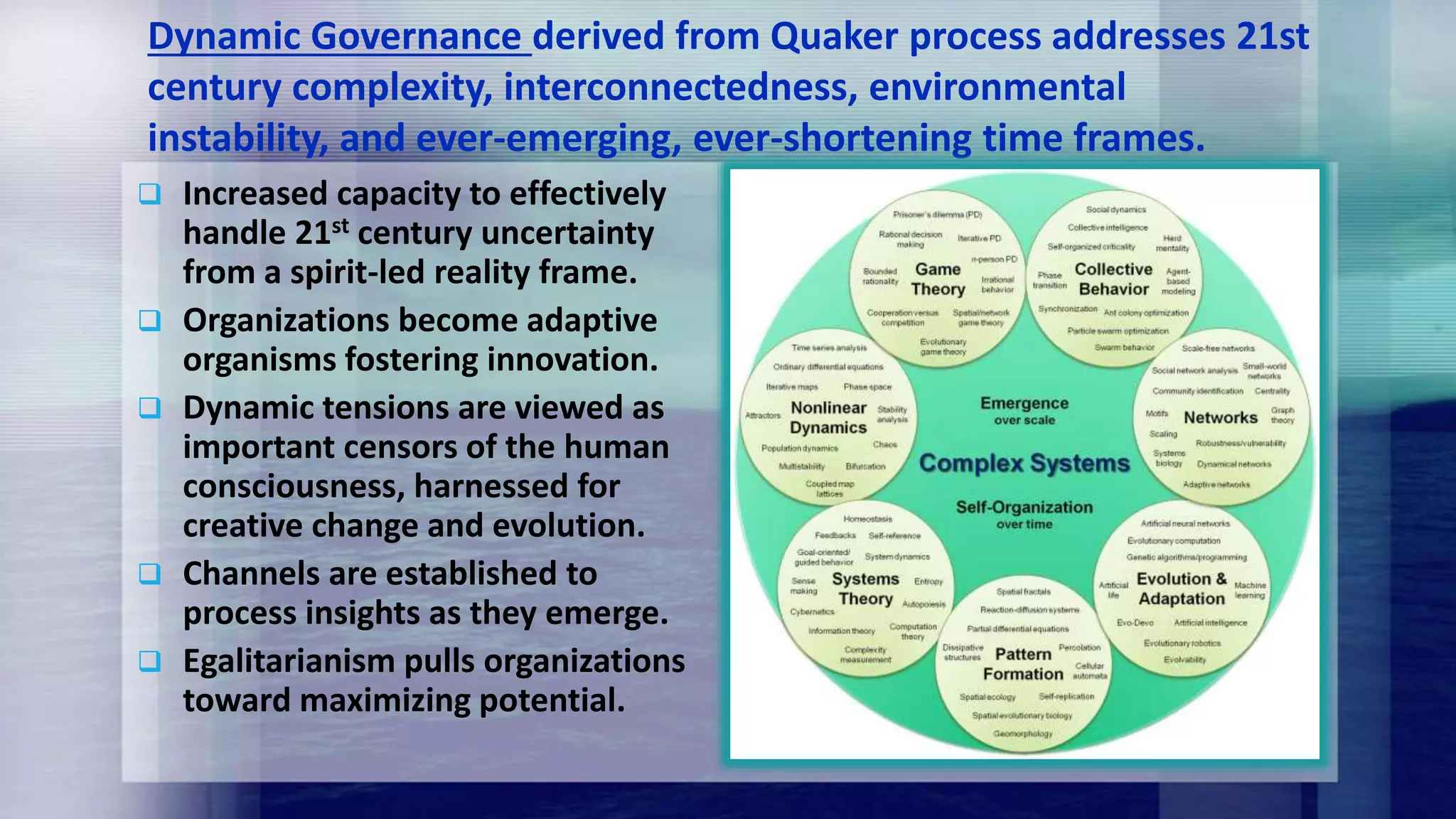 Dynamic governance & Evolutionary Culture-Building: Overview | PPT
