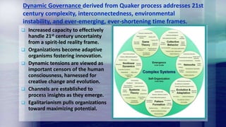 Dynamic governance & Evolutionary Culture-Building: Overview | PPT
