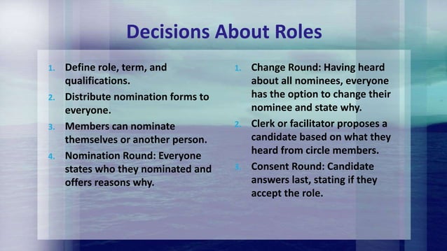 Dynamic governance II: Decision Making & Evolutionary Culture-building ...