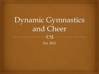 Dynamic gymnastics and cheer powerpoint | PPT
