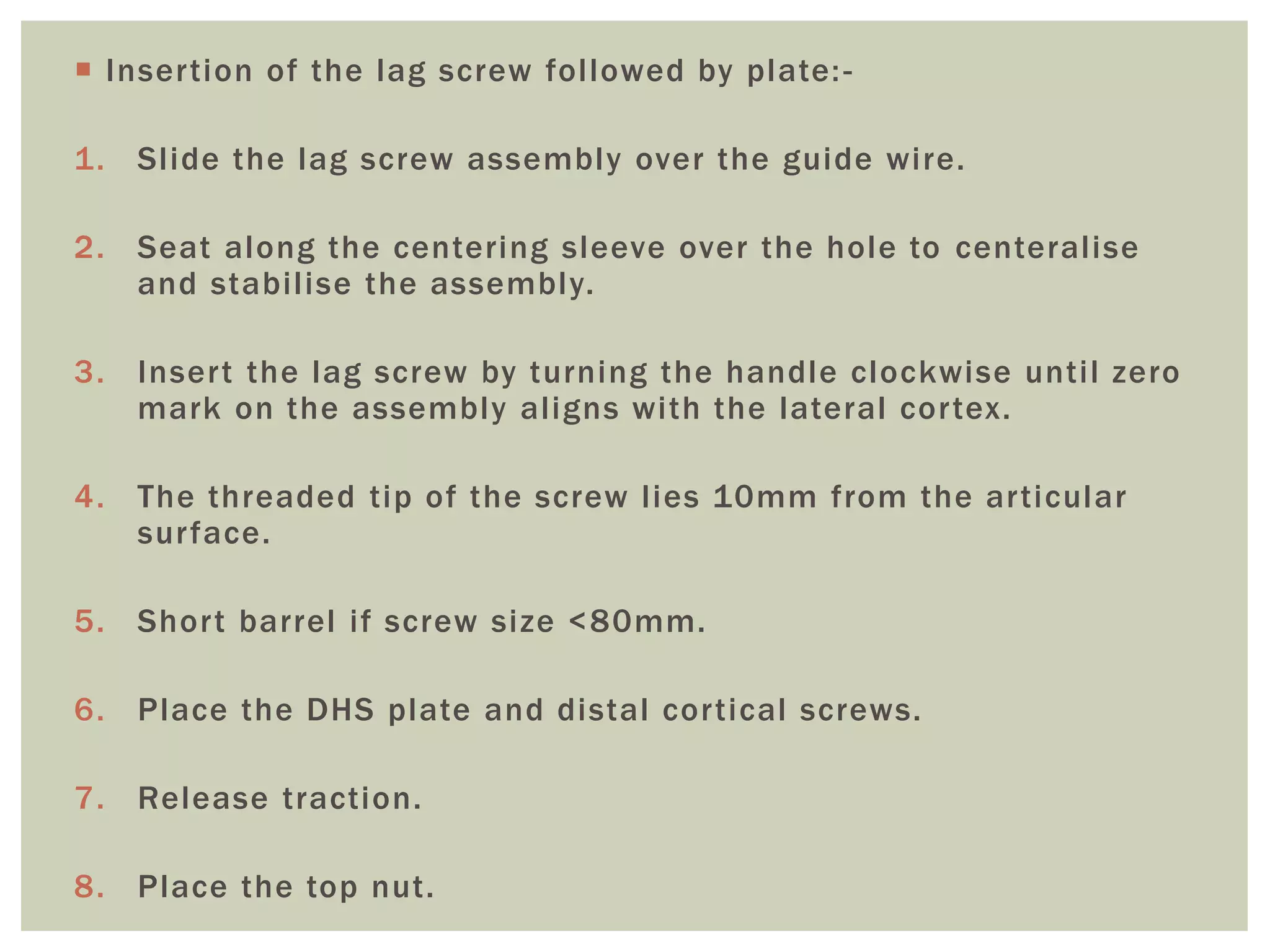 Dynamic Hip Screw Plating | PPTX