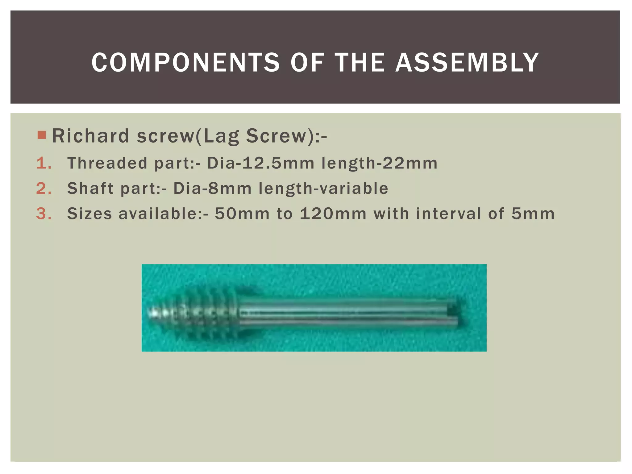 Dynamic Hip Screw Plating | PPTX