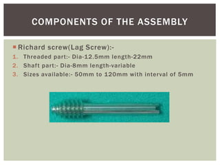 Dynamic Hip Screw Plating | PPTX