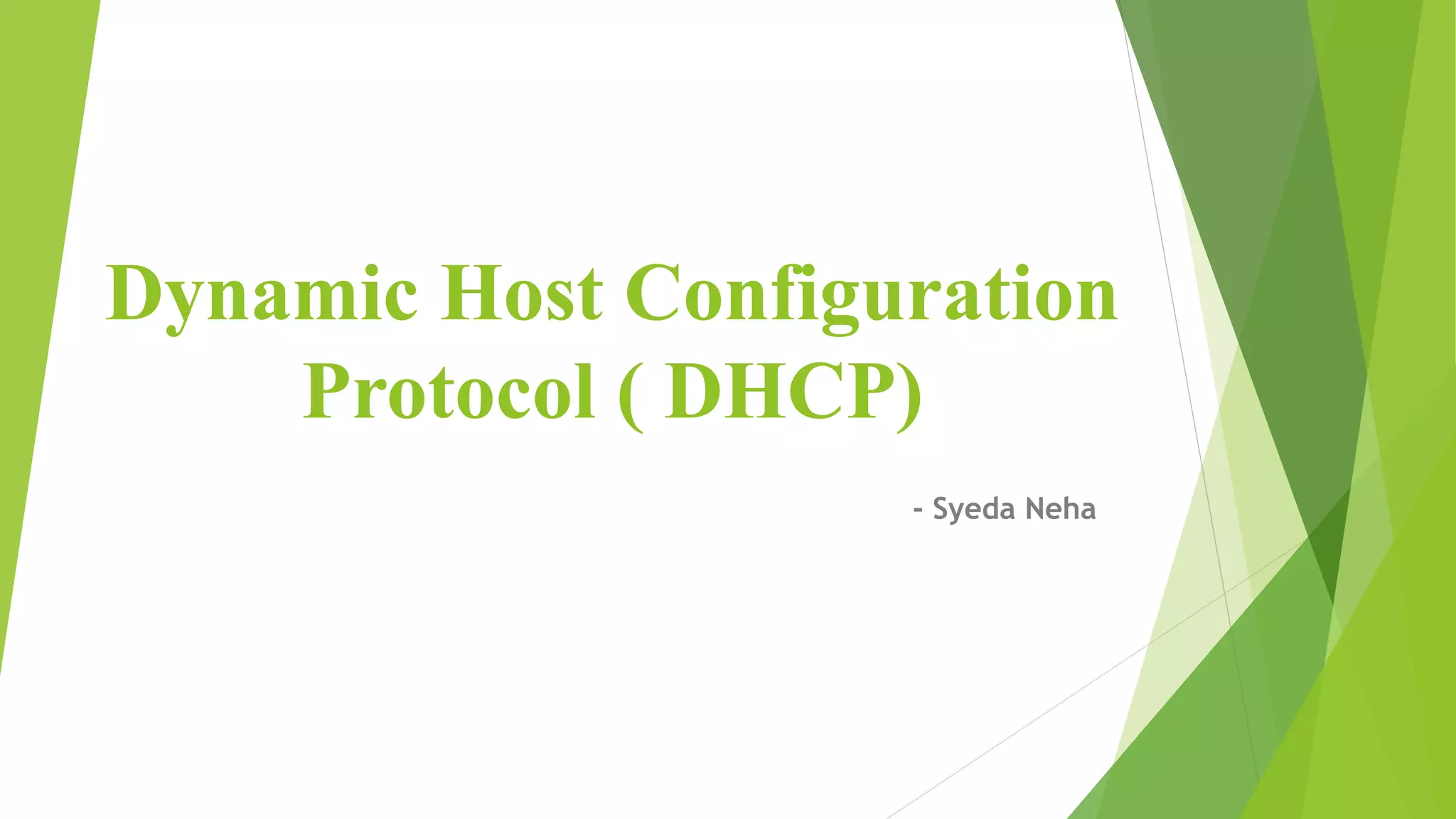 Dynamic Host Configuration Protocol Dhcppptx Computer Networking Computing