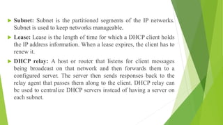 Dynamic Host Configuration Protocol ( DHCP).pptx