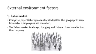 Dynamic human resource environment factors | PPTX