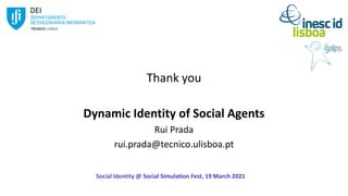 Dynamic identity of social agents | PPT