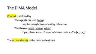 Dynamic identity of social agents | PPT | Free Download