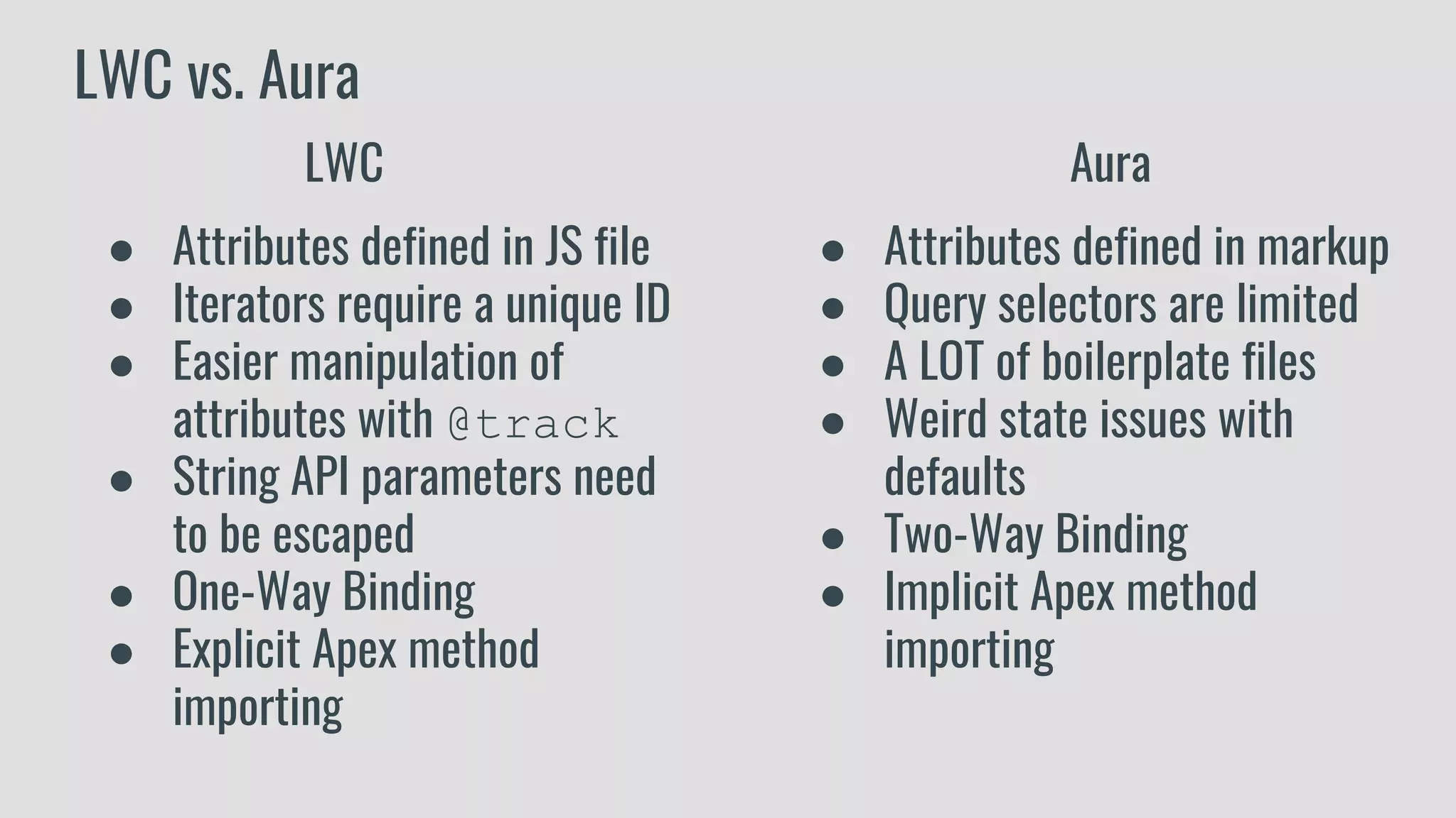 Dynamic Input Tables Lwc Vs Aura Vs Visualforce Ppt