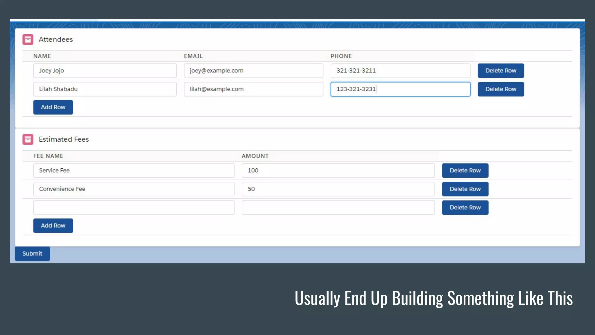 Dynamic Input Tables Lwc Vs Aura Vs Visualforce Ppt