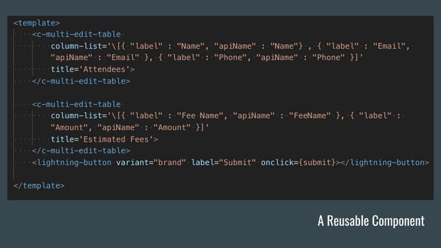 Dynamic Input Tables Lwc Vs Aura Vs Visualforce Ppt
