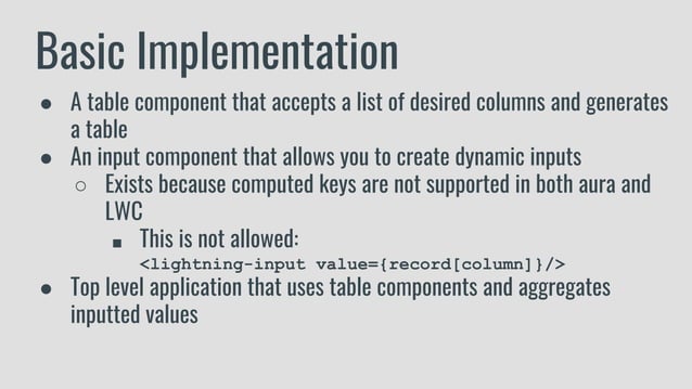 Dynamic input tables lwc vs aura vs. visualforce