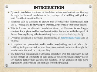 Dynamic insulation | PPTX