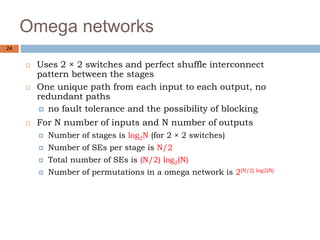 Dynamic interconnection networks | PPTX