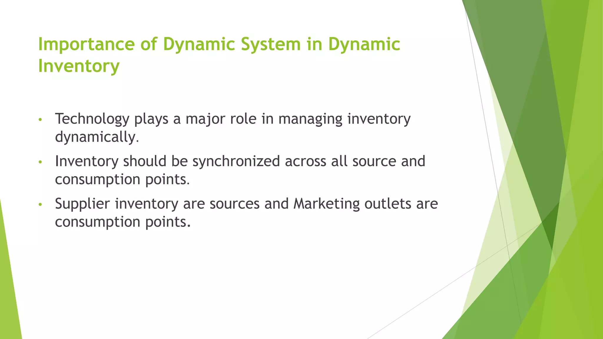 Dynamic inventory | PPT