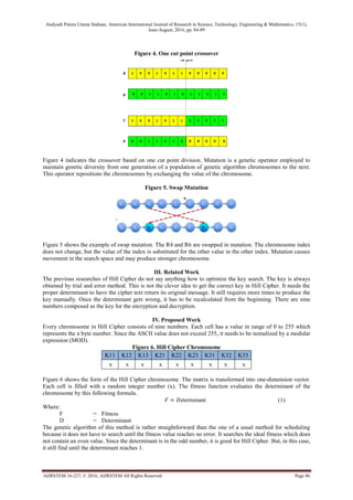 Genetic Algorithm in Hill Cipher Encryption | PDF