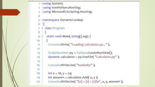 Dynamic Ranguage Runtime (DLR) | PPT