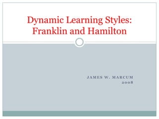 Dynamic learning styles | PPTX