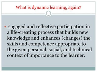 Dynamic learning styles | PPTX