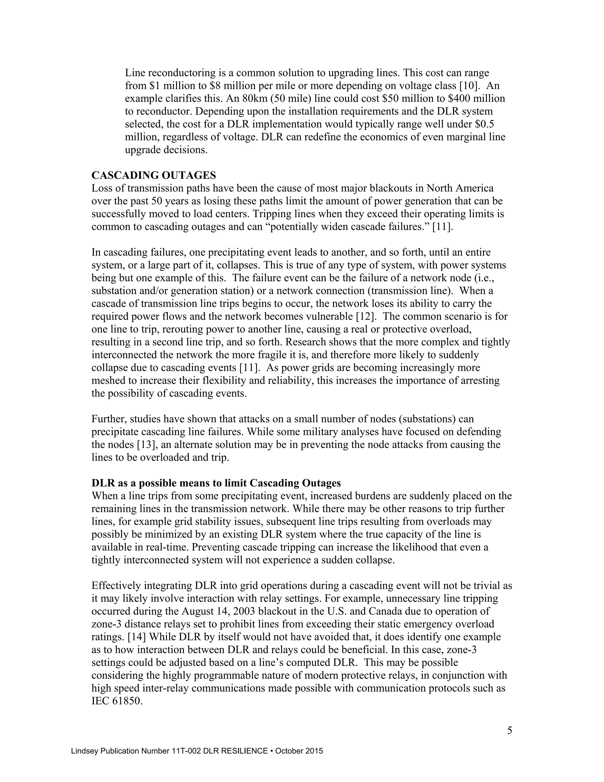 Dynamic line rating as a means to enhance transmission grid resilience | PDF