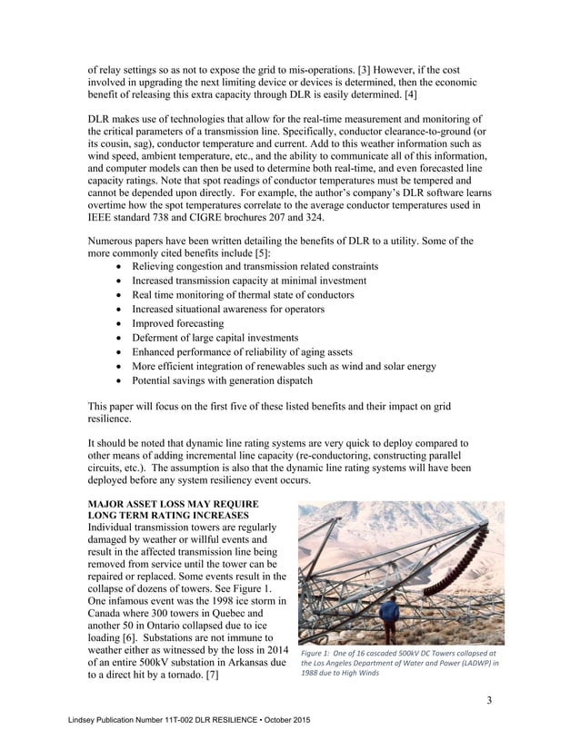 Dynamic line rating as a means to enhance transmission grid resilience | PDF