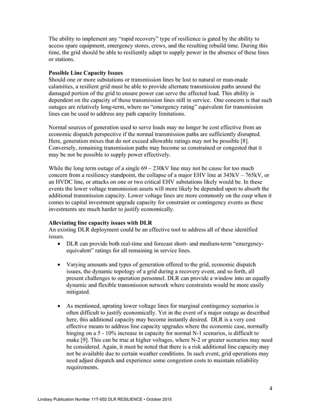 Dynamic line rating as a means to enhance transmission grid resilience | PDF