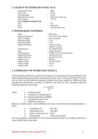 Dynamic loading in the longwall face | PDF | Landscaping | Home & Garden