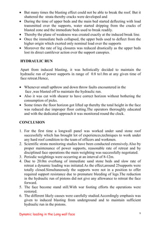 Dynamic loading in the longwall face | PDF | Landscaping | Home & Garden
