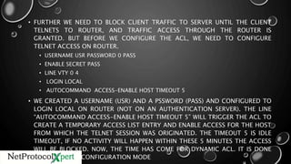 Dynamic Access List | PPTX | Computer Networking | Computing