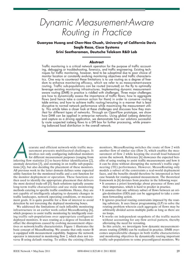 Dynamic measurement aware | PDF | Computer Networking | Computing