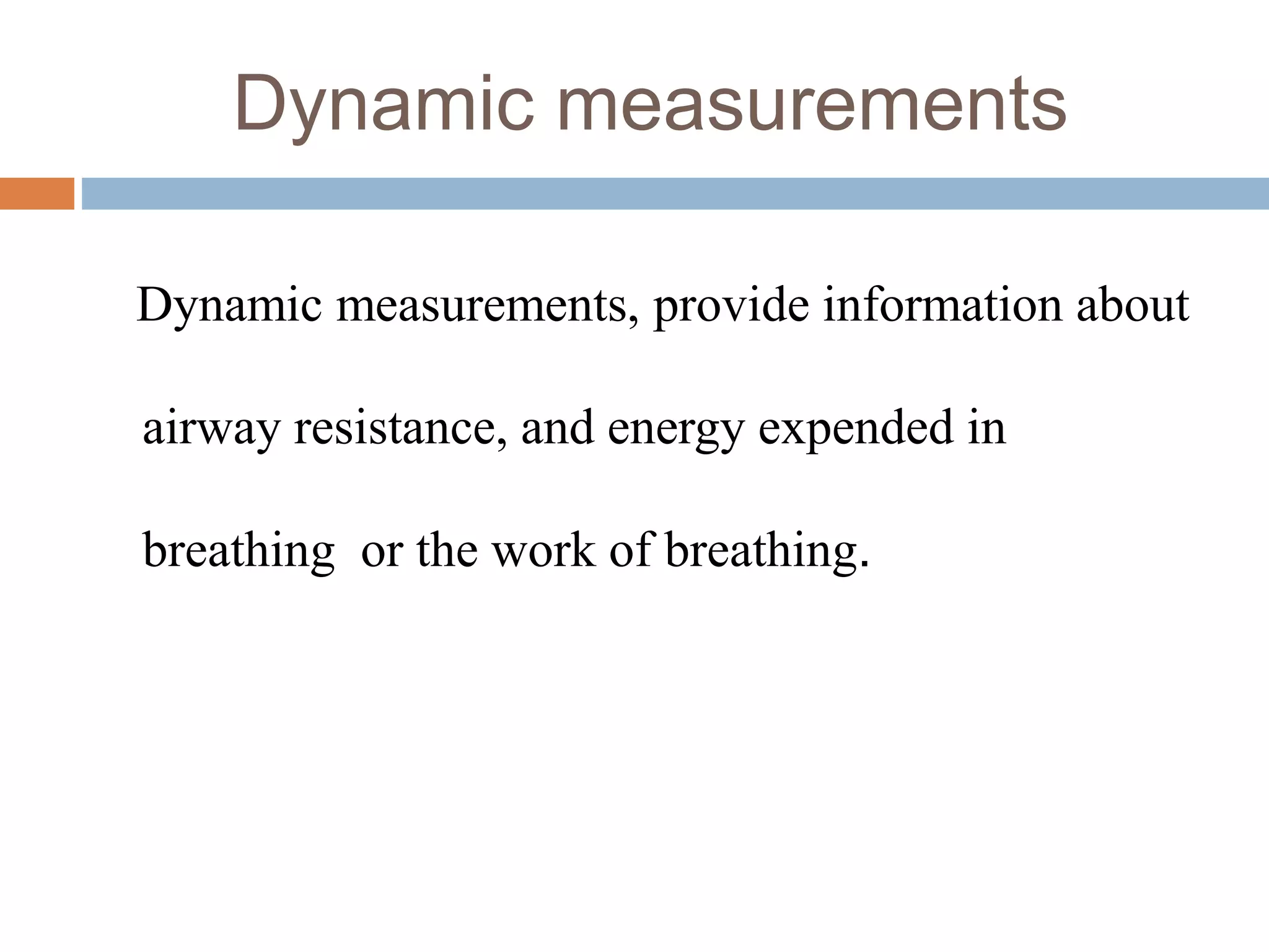 Dynamic measurements | PPTX