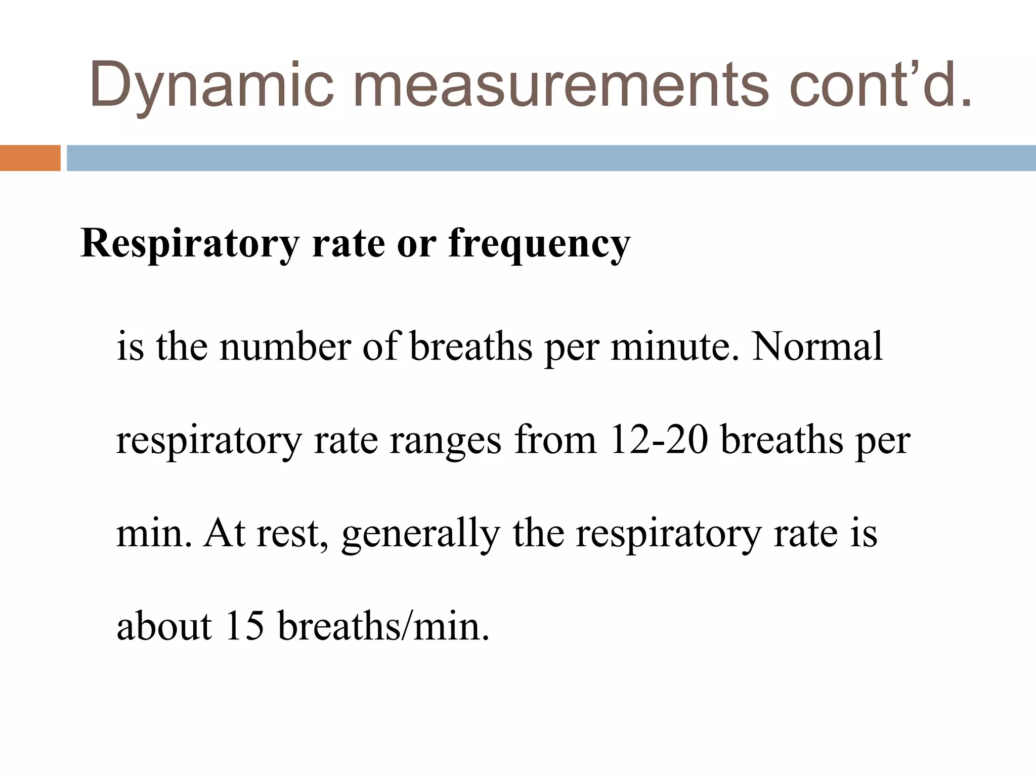 Dynamic measurements | PPTX