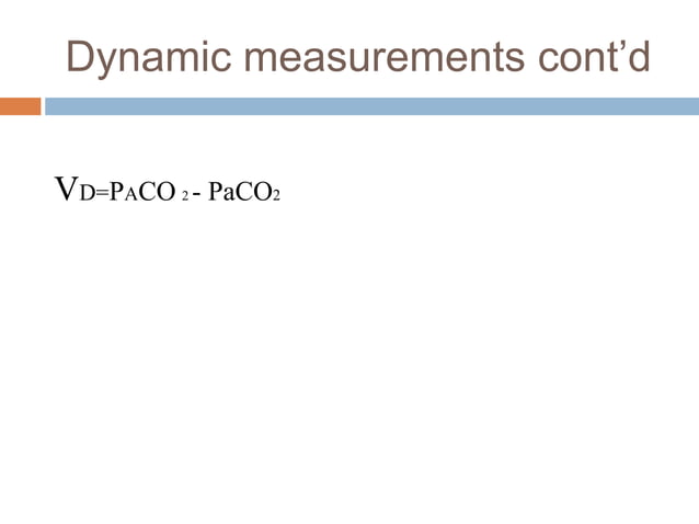 Dynamic measurements | PPT